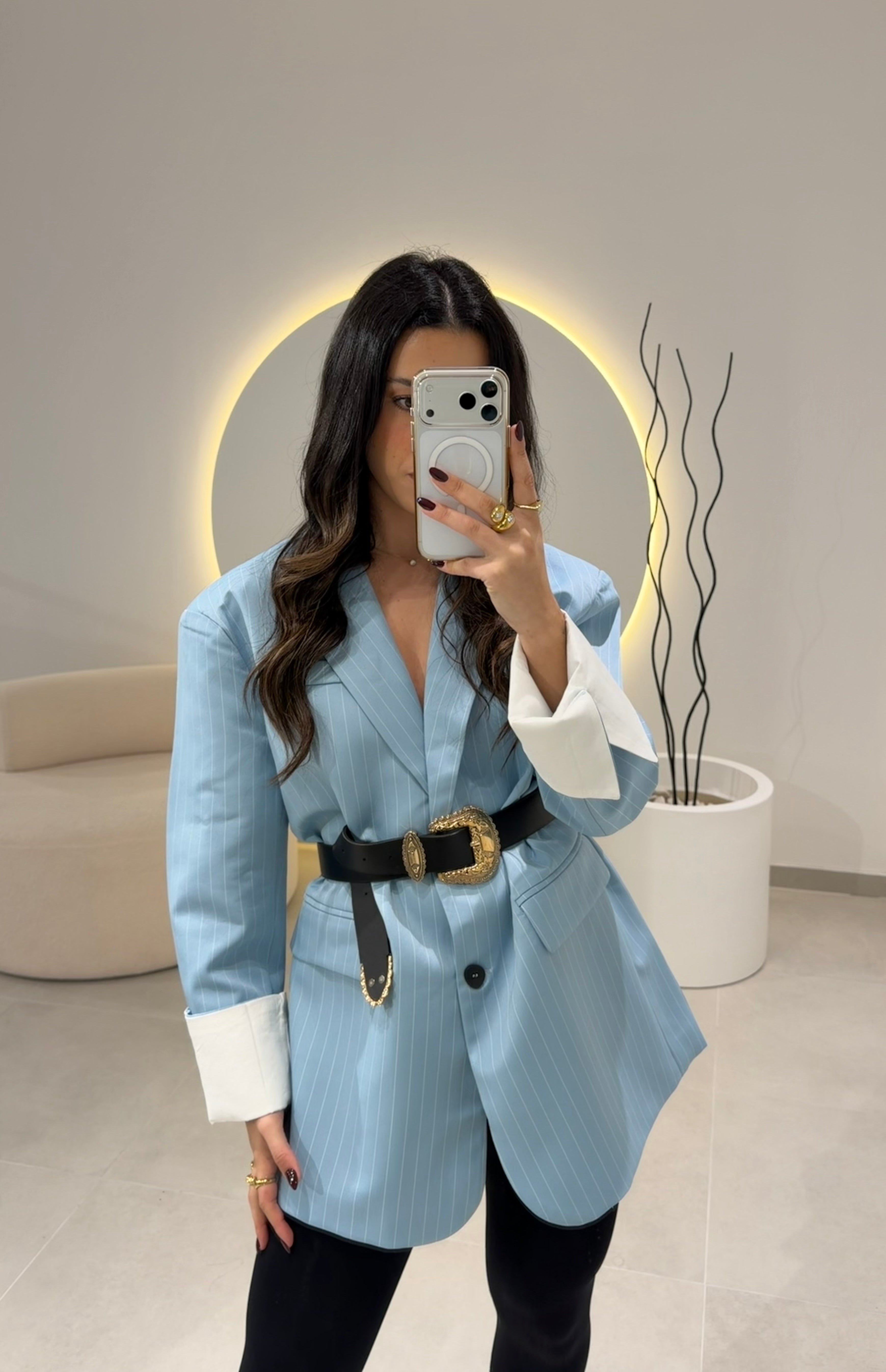 Blue Diplomatic Oversize Blazer – Scintilla.by