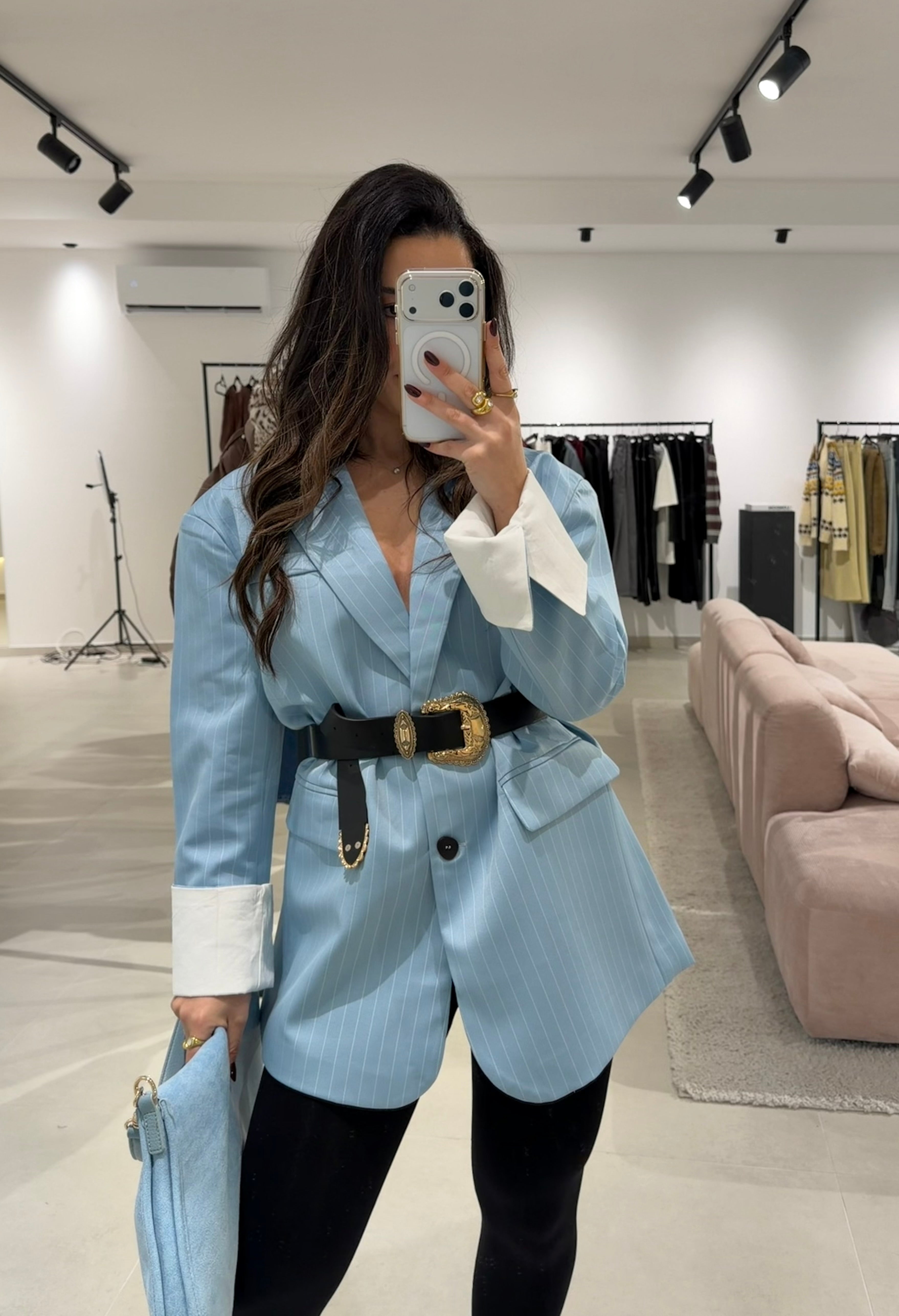Blue Diplomatic Oversize Blazer – Scintilla.by